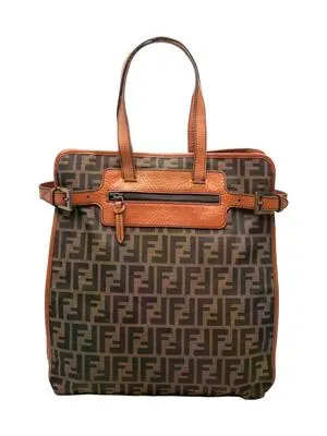 Fendi Zucca Canvas Tote Bag - Brown