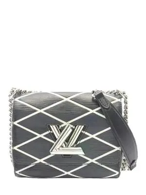 LOUIS VUITTON Epi Malletage Twist Crossbody Bag - Black
