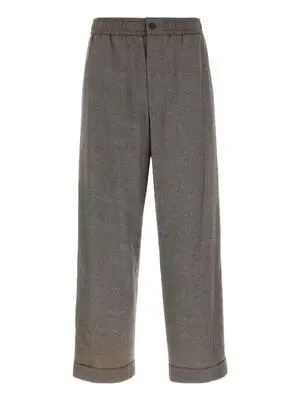 Giorgio Armani Melange-effect Track Pants - Brown