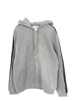 Hermès Side Stripe Zip-up Hoodie - Grey