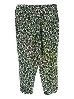 Marni Abstract Floral Print Trousers - Green