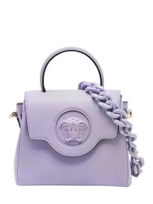 Versace La Medusa Top Tote Bag - Purple