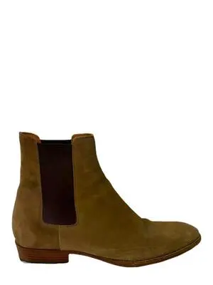 Saint Laurent Wyatt Chelsea Ankle Boots - Neutrals