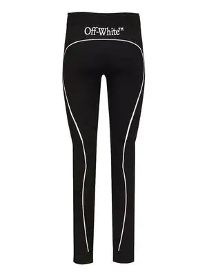 Off-White Off Stamp Seamless Leggings - Black