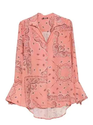 VENUJA Paisley Print Shirt - Orange
