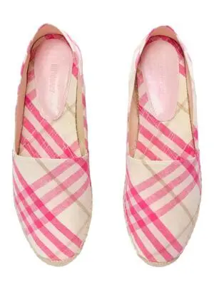 Burberry Check Mews Flat Espadrilles - Neutrals