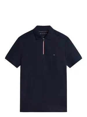 Tommy Hilfiger Zip-fastening Polo Shirt - Blue