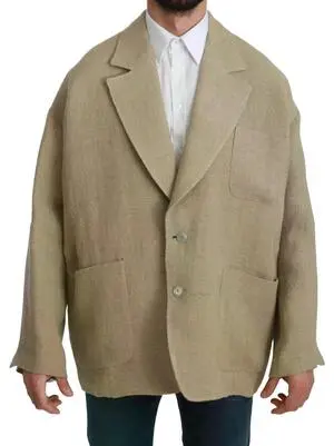 Dolce & Gabbana Linen Notch-lapel Blazer - Neutrals