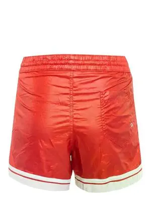 D&G PREOWNED Striped Drawstring Shorts - Red