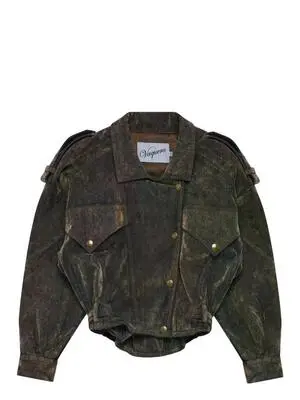 Vaquera Buttoned Denim Jacket - Brown