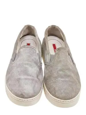 Prada Suede Slip-on Sneakers - Grey