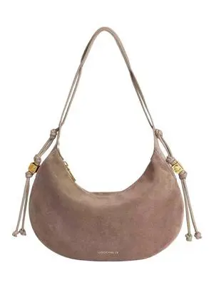 COCCINELLE Small Suede Tote Bag - Neutrals