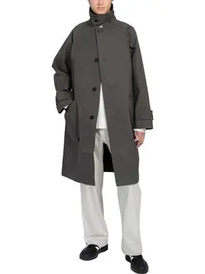 MARGARET HOWELL Railway Mac Trench Coat - Grey