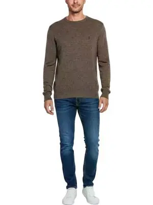 Polo Ralph Lauren Polo Ralph Lauren Vintage Brown Wool Embroidered Logo Crew Neck Knit Sweater Brown