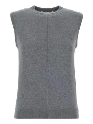 LISA YANG Agna Seam-detail Vest - Grey