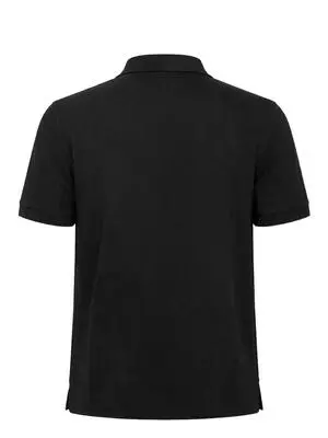 DIESEL® Logo-print Polo Shirt - Black