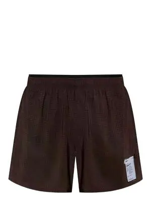 Satisfy Space-o Perforated Shorts - Brown
