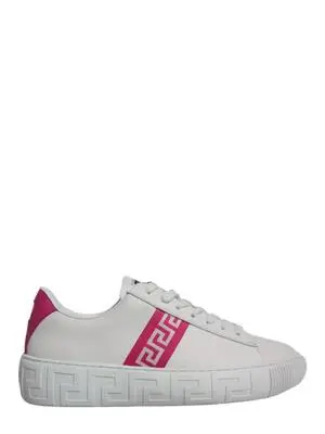 Versace Greca Detail Low-top Sneakers - White