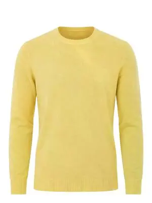 Malo Crew Neck Long Sleeve Sweater - Yellow