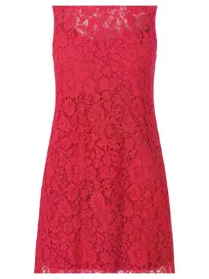 Dolce & Gabbana Dolce & Gabbana Sleeveless Floral Lace Mini Dress Pink