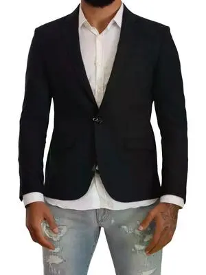 DOMENICO TAGLIENTE Single-breasted Notch-lapel Blazer - Blue