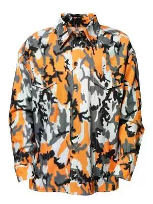 DOLCE & GABBANA Dolce & Gabbana Camouflage Print Denim Jacket