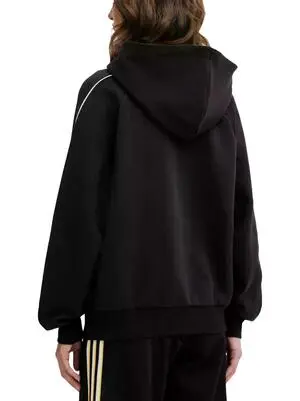 Adidas Stadium Logo Stripe Hoodie - Black
