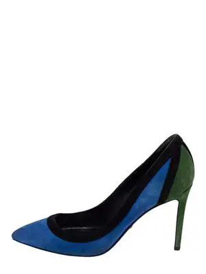 Gucci Pointed Toe Stiletto Pumps - Blue