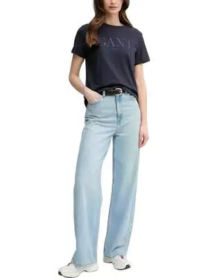Gant Embroidered T-shirt - Blue