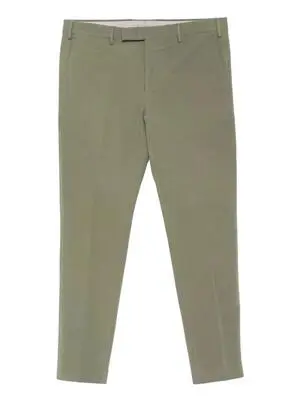 PT TORINO Tailored Trousers With Pressed Crease - Green