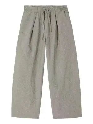 American Vintage Feoly Wide-leg Cropped Trousers - Grey