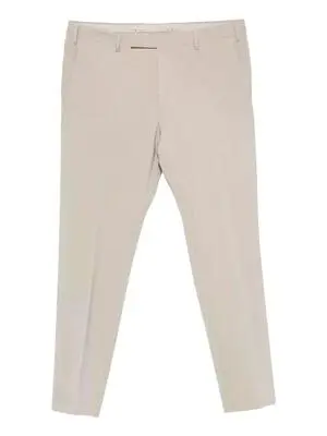 PT TORINO Pressed Crease Tailored Trousers - Neutrals