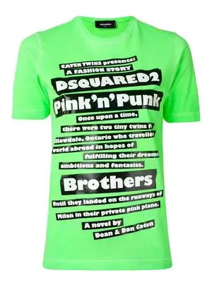 Dsquared2 DSQUARED2 Pink N Punk T-Shirt Green