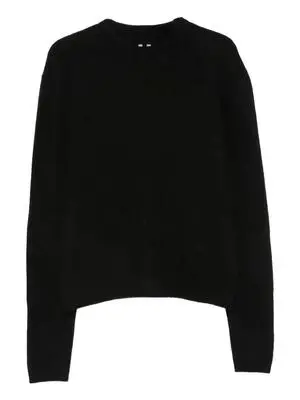 Rick Owens Ribbed Trim Sweater - Black