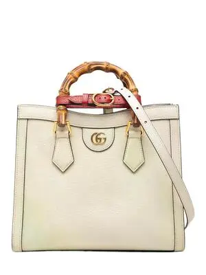 Gucci Bamboo Diana Satchel - White