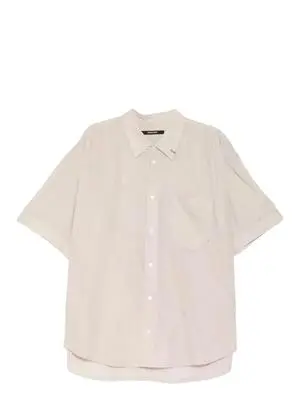 SONGZIO Graphic-embroidered Shirt - Neutrals