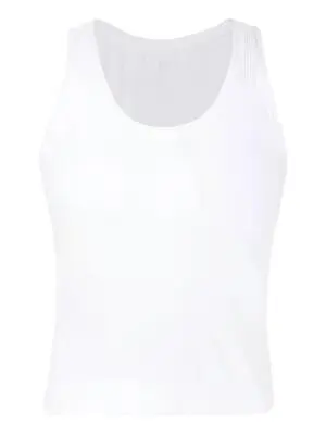 Sweaty Betty Ribbed Knit Racerback Tank Top - White