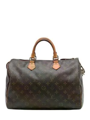 LOUIS VUITTON Monogram Canvas Speedy 35 Boston Bag - Brown