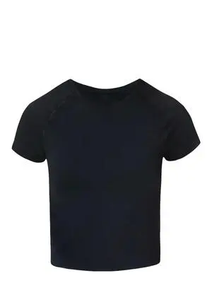 Sweaty Betty Ribbed Knit Short Sleeve T-shirt - Black