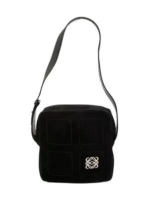 Loewe Suede Shoulder Bag - Black