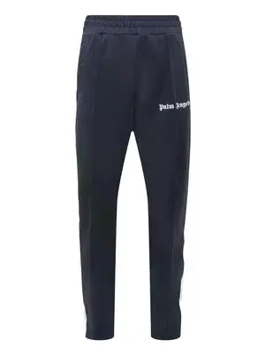 Palm Angels Logo-detail Side-stripe Track Pants - Blue