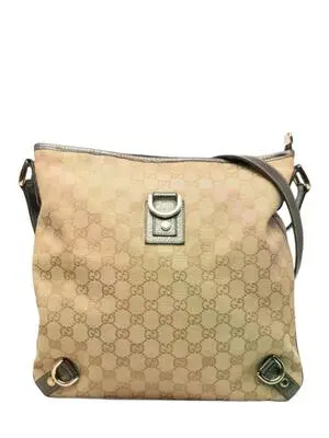 Gucci Abbey D Ring Crossbody Bag In Gg Canvas - Neutrals