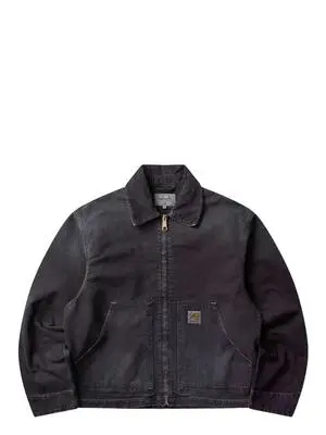 Carhartt Work In Progress Corduroy Collar Zip-up Jacket - Grey