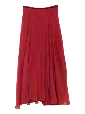 FORTE_FORTE Midi Skirt - Red