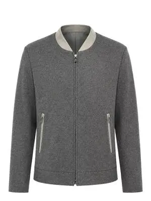 Corneliani Zip-up Bomber Jacket - Grey