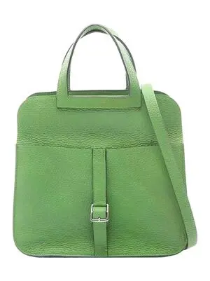 Hermès Hermès Halzan 25 Satchel Green