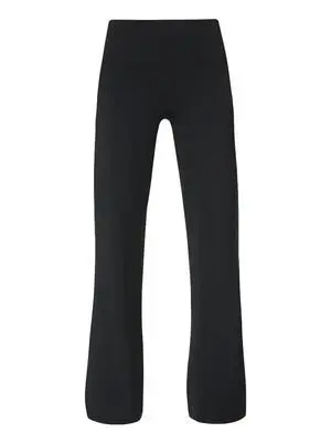Sweaty Betty All Day Logo-print Flared Trousers - Black