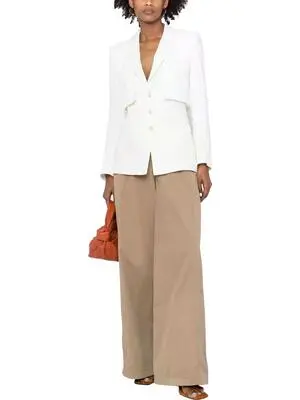 Alberta Ferretti Detachable Panel Peak-lapel Blazer - Neutrals