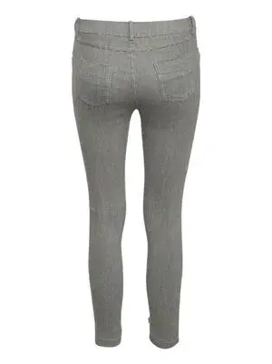 Elisabetta Franchi Checked Cropped Trousers - White