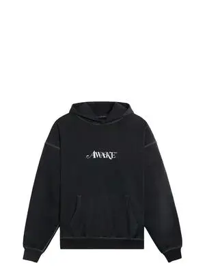 AWAKE NY Embroidered Logo Hoodie - Black